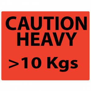 Caution Heavy Greater than 10kgs | Mermed