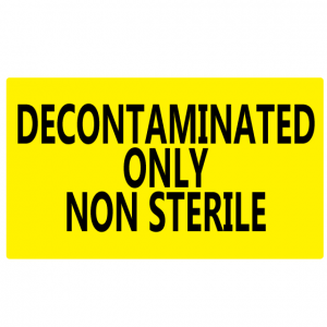 Decontaminated only non sterile | Mermed