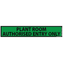 Plant Room – Authorised Entry Only | Mermed