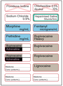 Anaesthetic Label Sheet | Mermed
