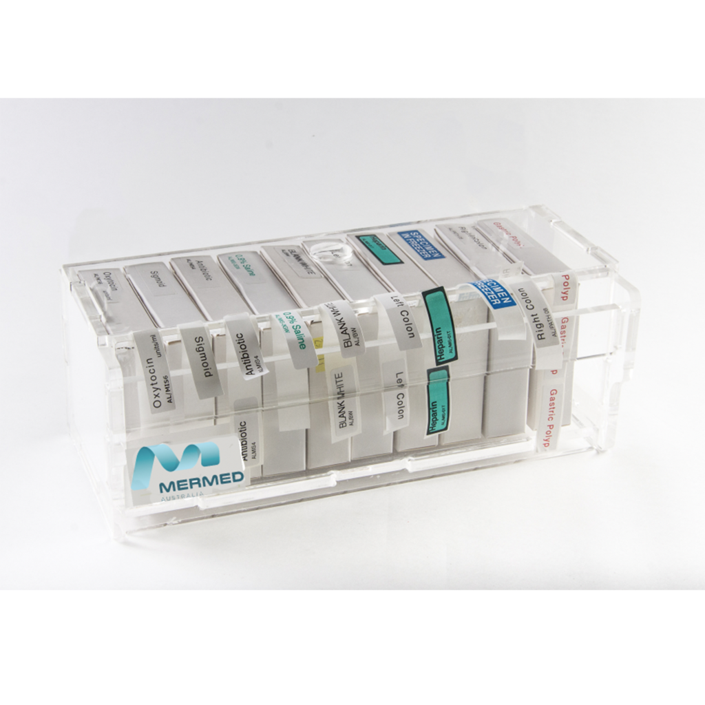 10 Box – Perspex dispenser for boxed anaesthetic labels | Mermed