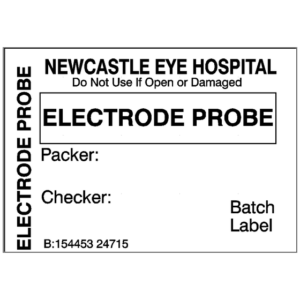 Electrode Probe Label – 50mm x 35mm, 500 per roll | Mermed