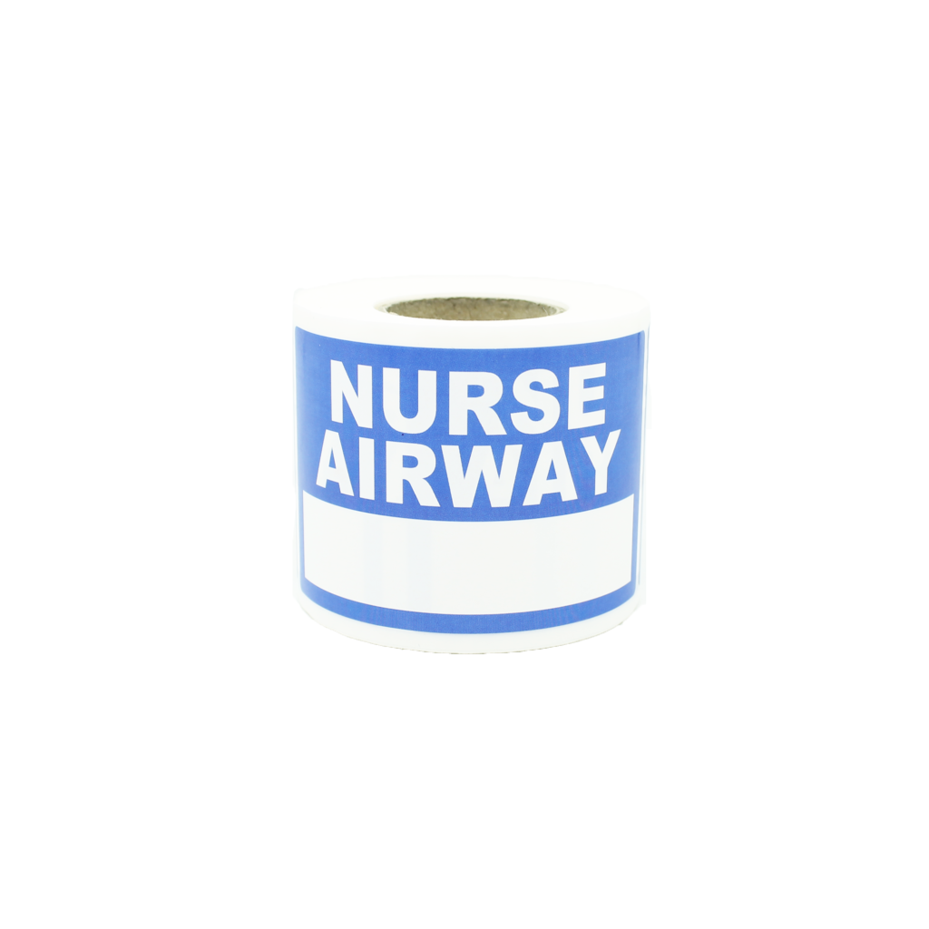 NURSE AIRWAY Emergency Nurse Healthcare Worker Label | Mermed